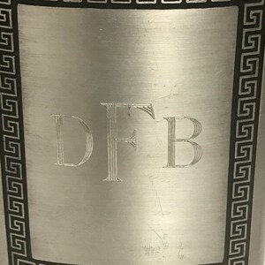 Vintage Monogrammed Visol Stainless Steel Metal Flask, Letters DFR ...