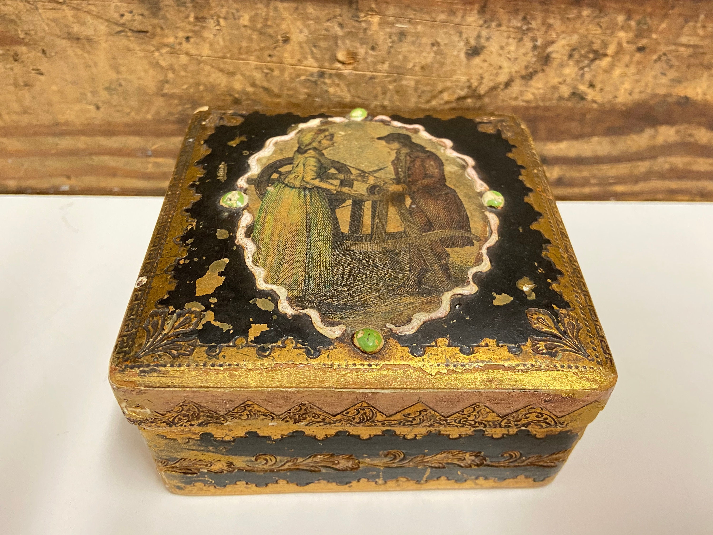 Vintage Florentine Gold Gilt Box Italian Florentine Wood Box | Etsy