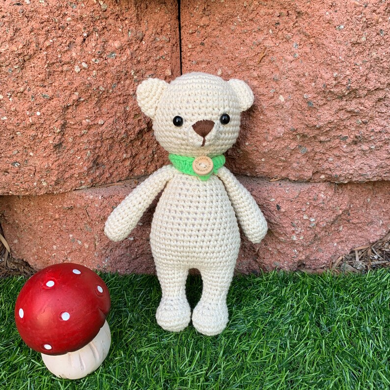 Cute Crochet Teddy Bear Plushie, Amigurumi Teddy Bear Plush Toy, Small Handmade Teddy, Mini Baby ...