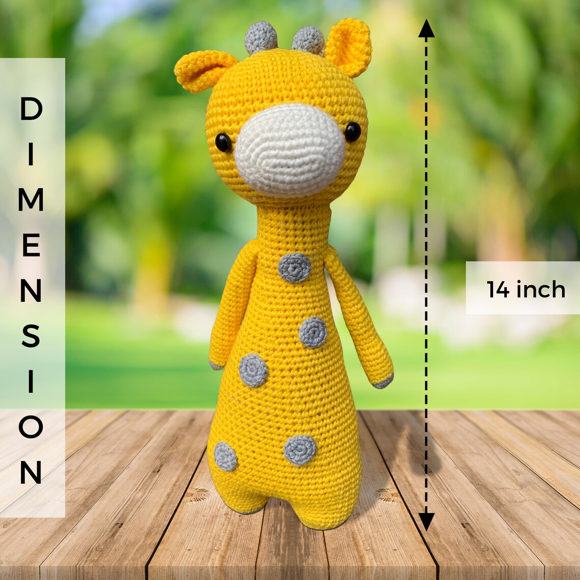 Crochet Giraffe Soft Toy Plushie | Amigurumi Ziggy Giraffe for Baby ...