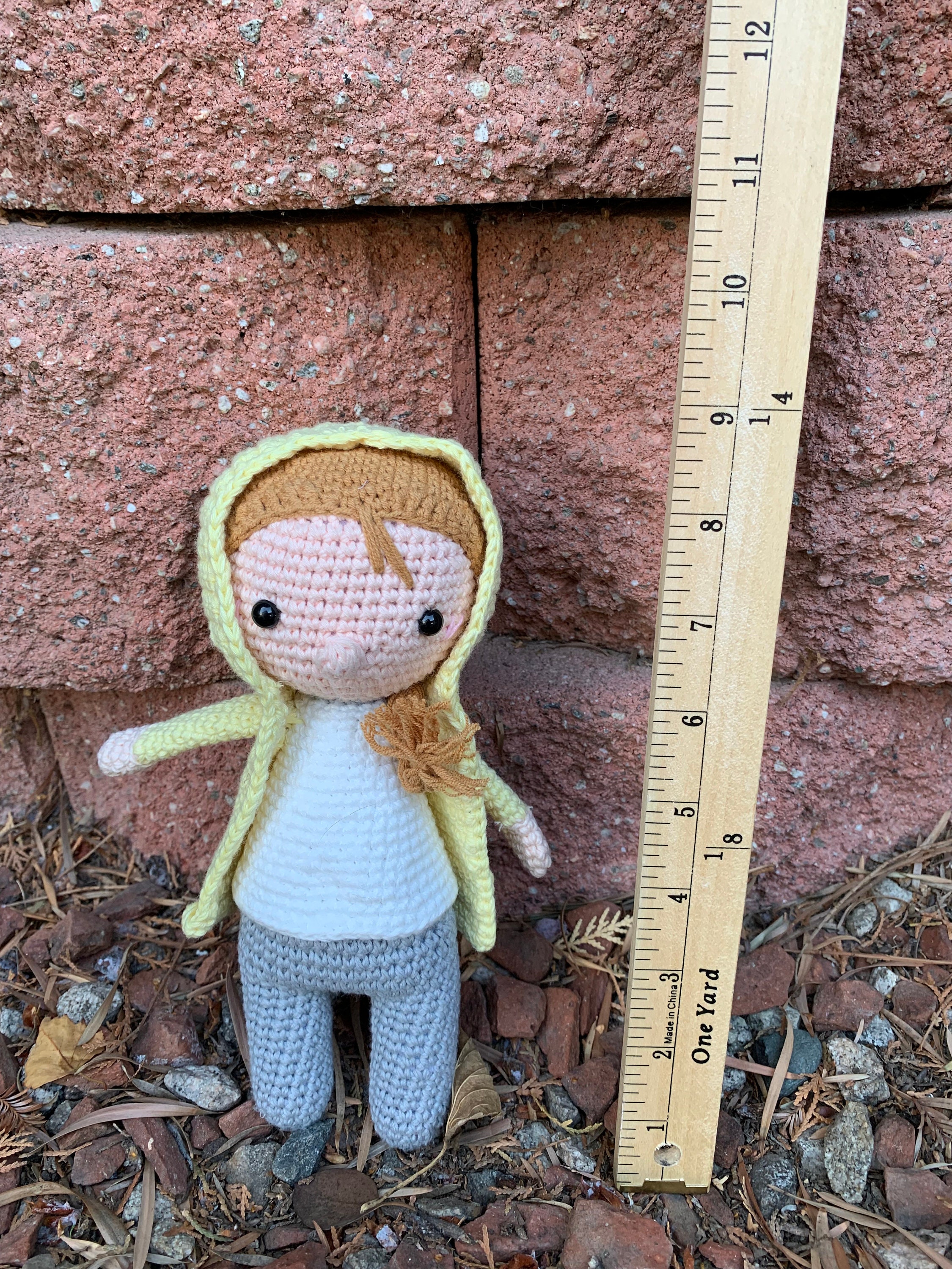 Cute Crochet Greta Thunberg Doll | Small Amigurumi Thunberg Plush Toy ...