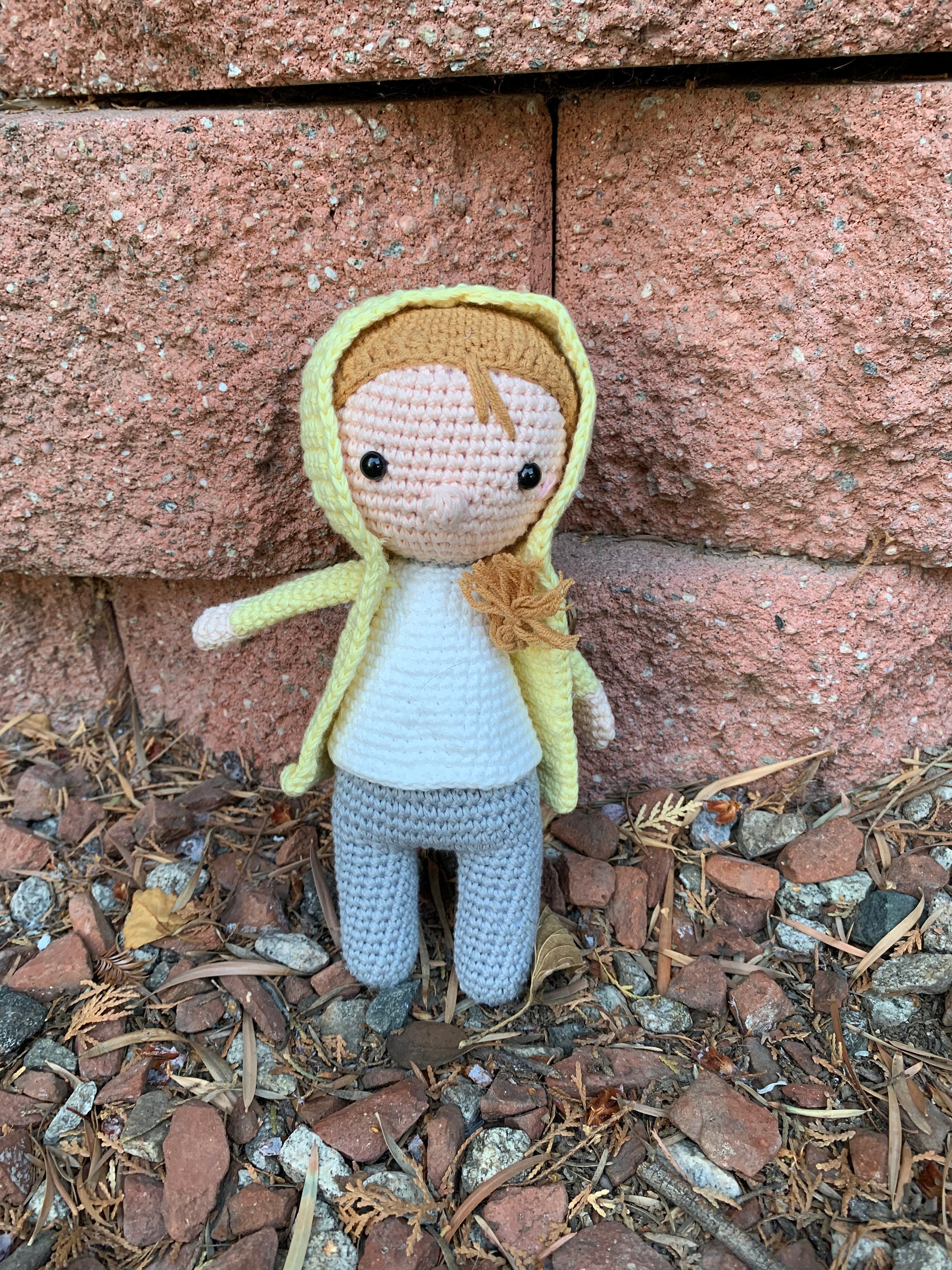 Cute Crochet Greta Thunberg Doll | Small Amigurumi Thunberg Plush Toy ...
