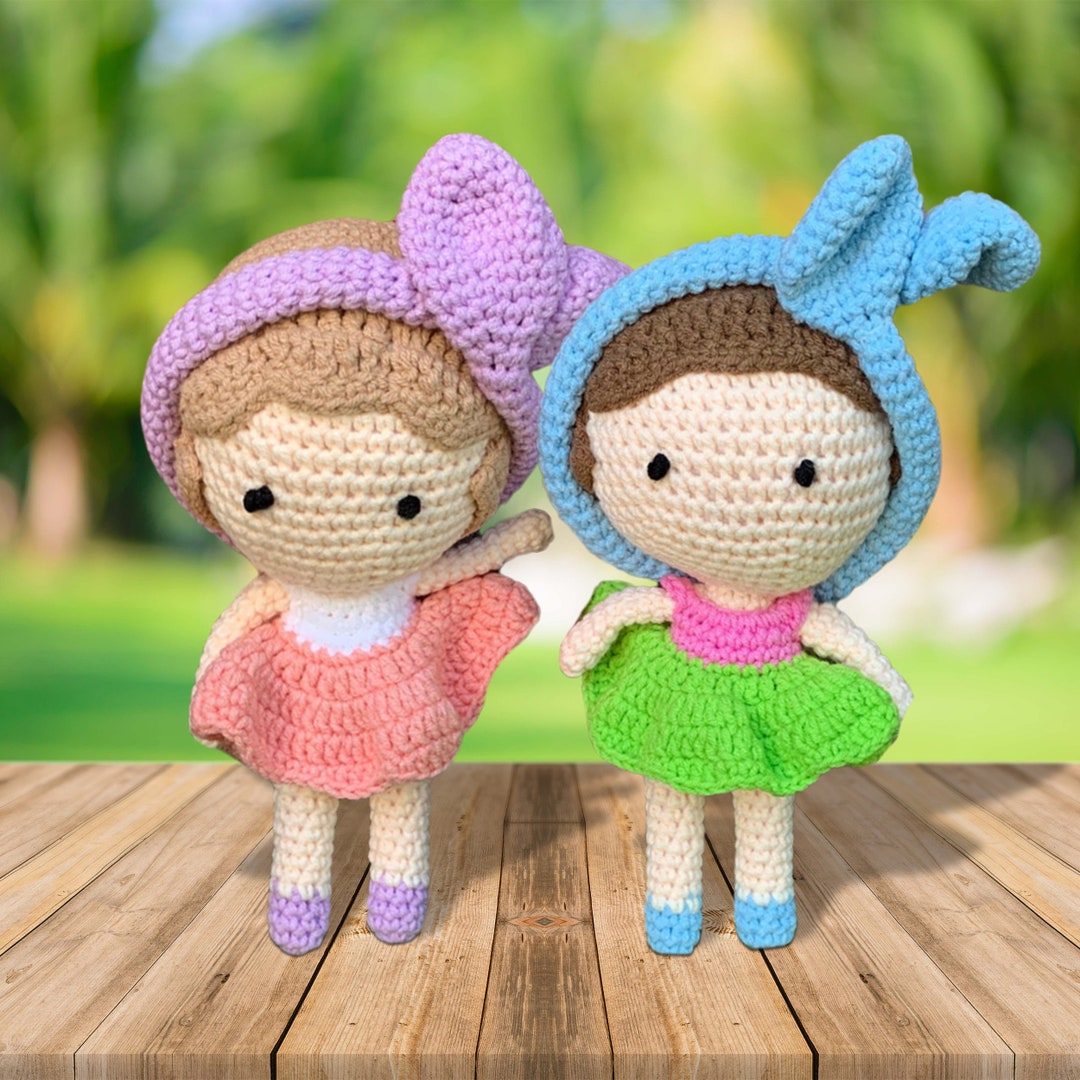 Small Crochet Princess Dolls Set Cute Handmade Amigurumi Mini Dolls ...