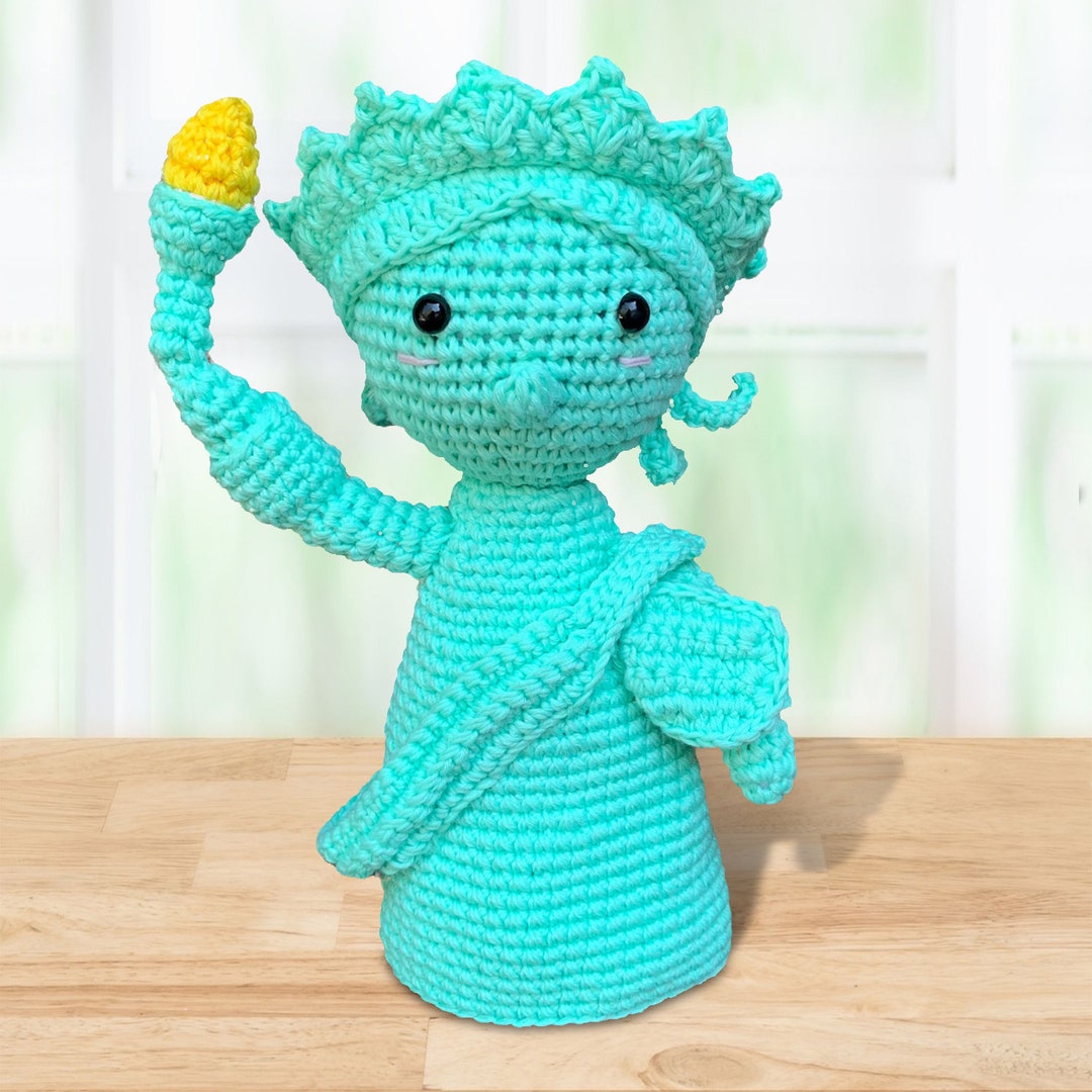 Crochet Small Statue of Liberty Plush Toy | Little Lady Liberty Doll ...