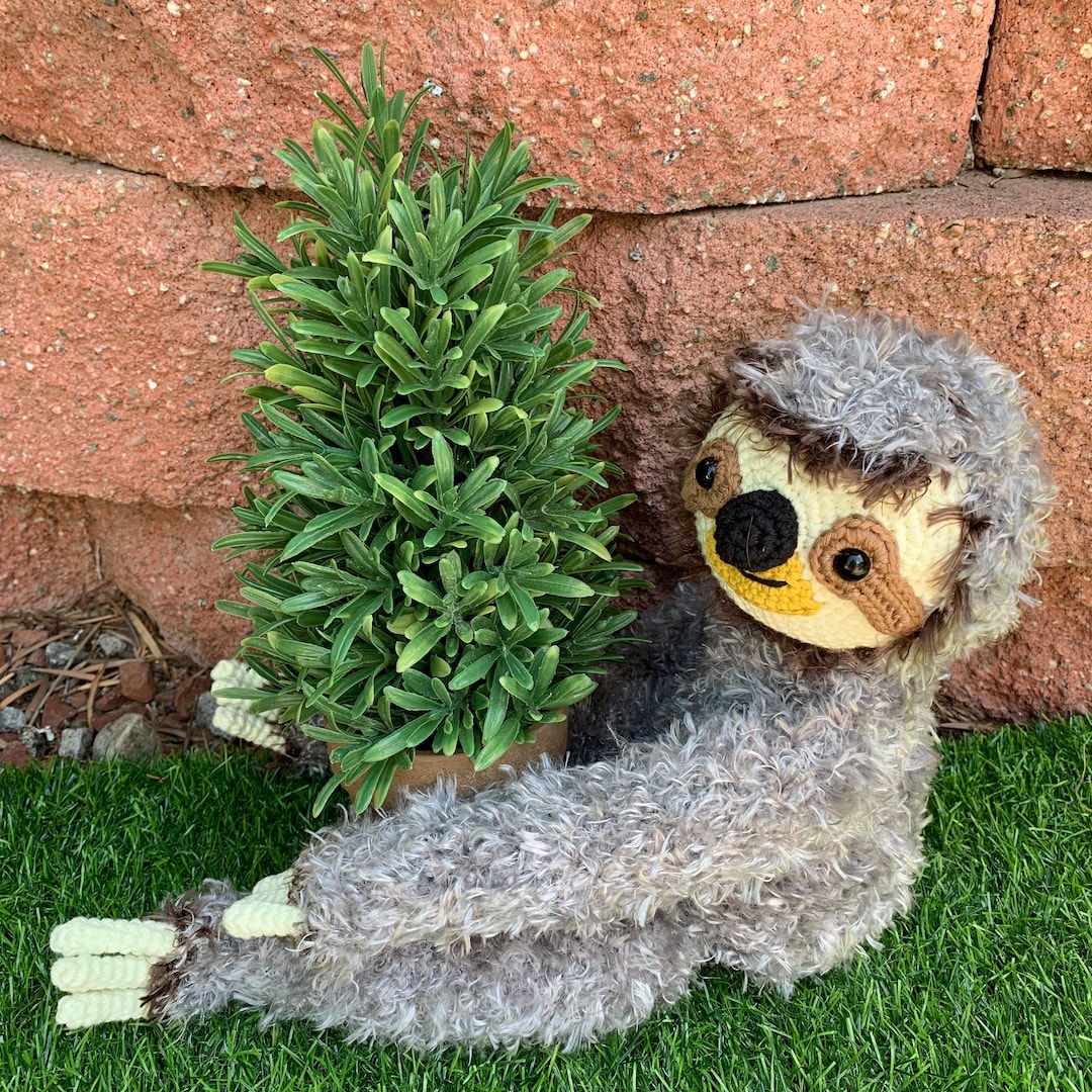 Crochet Sloth Plush Toy | Amigurumi Sloth Stuffed Animal | Handmade ...