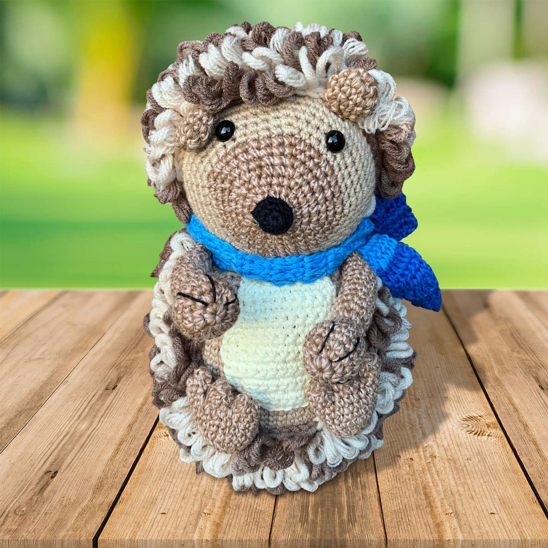 Mini Crochet Hedgehog Plush Toy | Cuddly Hedgehog Stuffed Animal ...