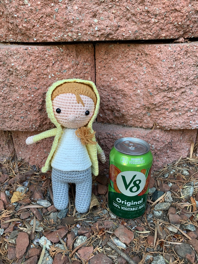 Cute Crochet Greta Thunberg Doll | Small Amigurumi Thunberg Plush Toy ...