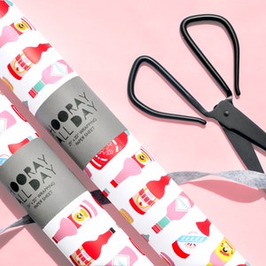 Hot Sauce Gift Wrap 29 X 20 Sheet / Wrapping Paper Sheet / Modern ...