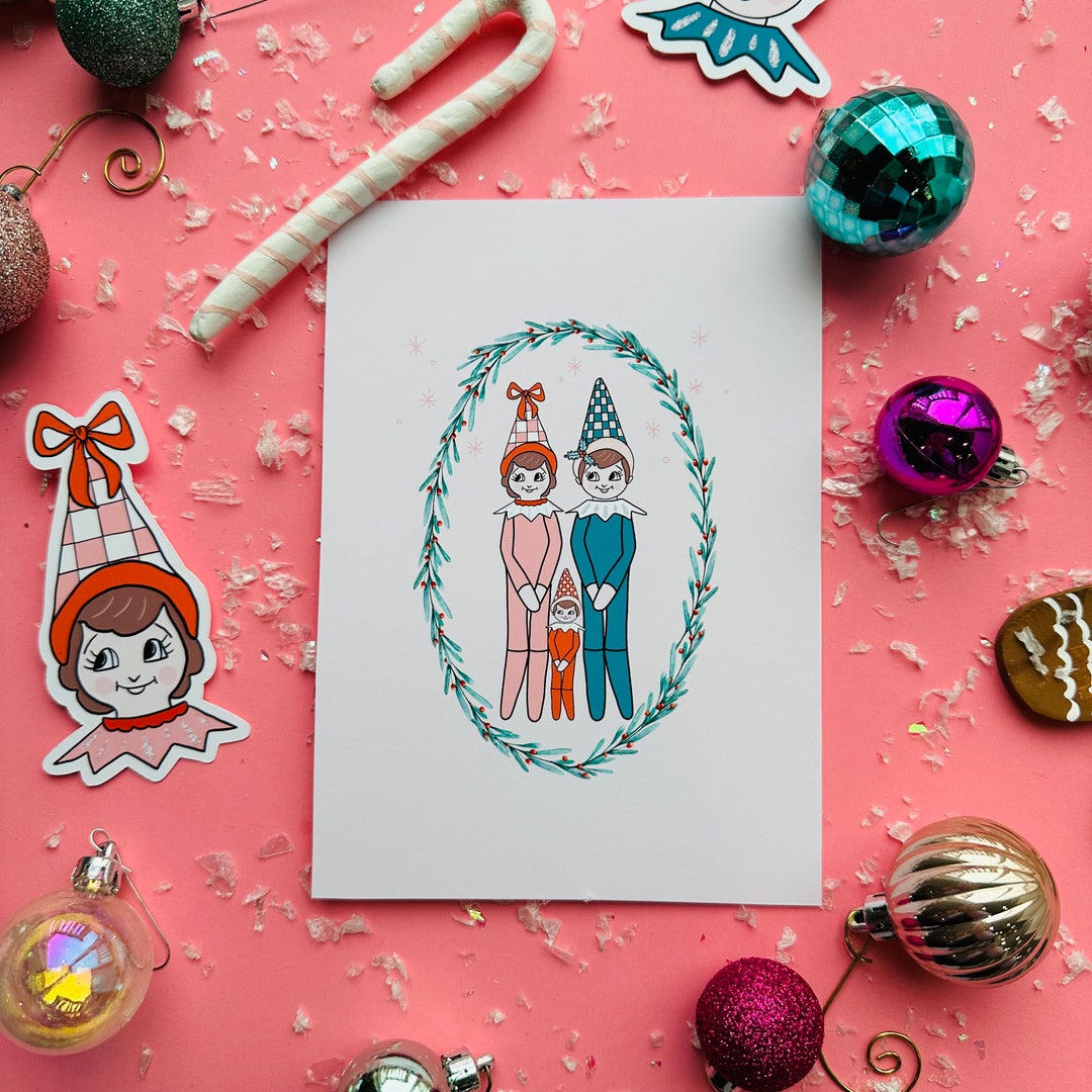Christmas Elf Portrait Printable , Elf Family Printable, Elf Printables ...
