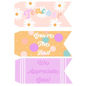 Teacher Appreciation Gift Tags, Teacher Appreciation Cards,teacher ...