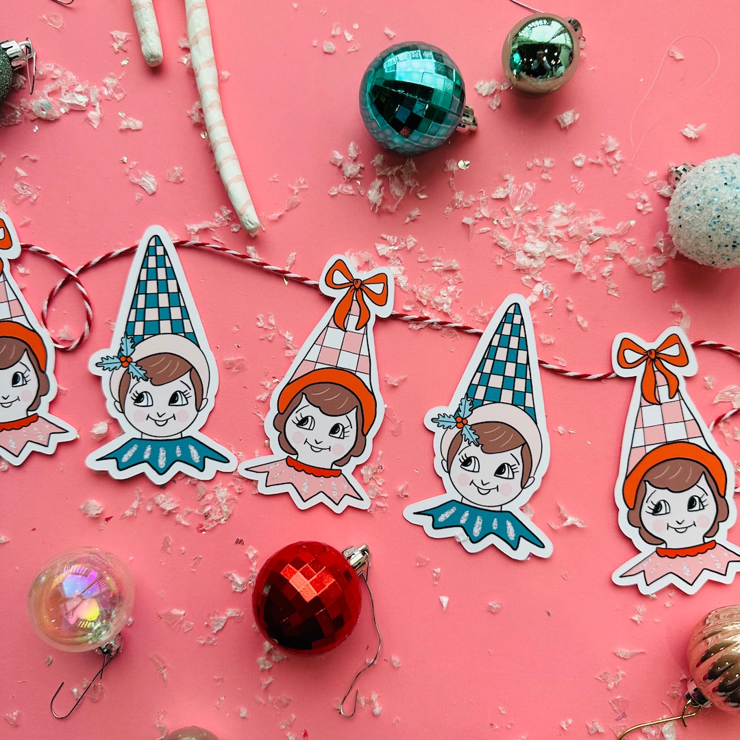 Christmas Elf Gift Tags, Christmas Elf Garland, Printable Elf Tags ...