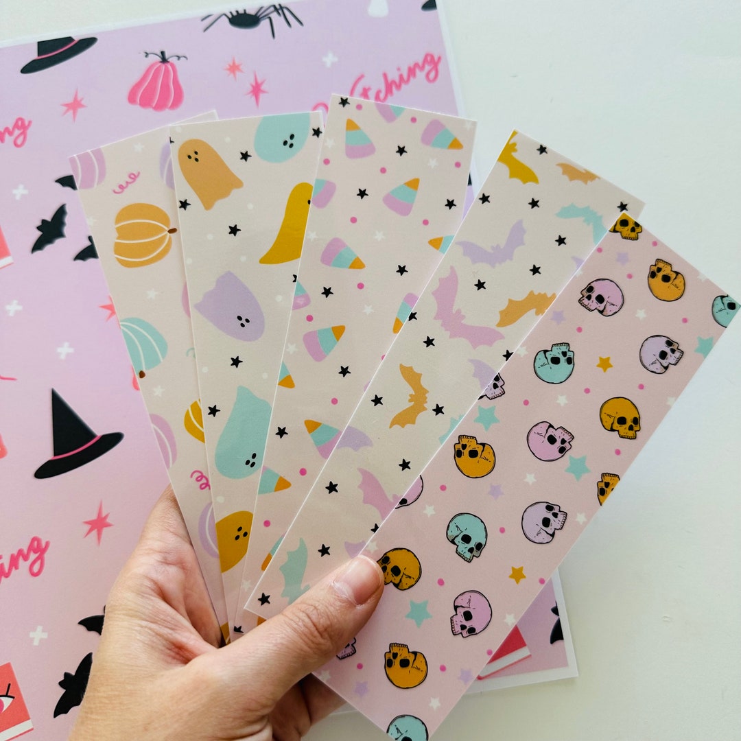 Printable Pastel Halloween Bookmarks, Reading, Kids, Halloween ...