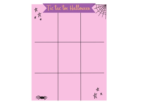 Scavenger Hunt and Tic Tac Toe Game Halloween Games | Etsy