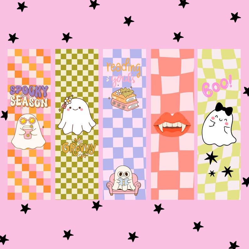 Printable Bookmarks, Reading, Kids, Halloween Bookmarks, Spooky Cute ...