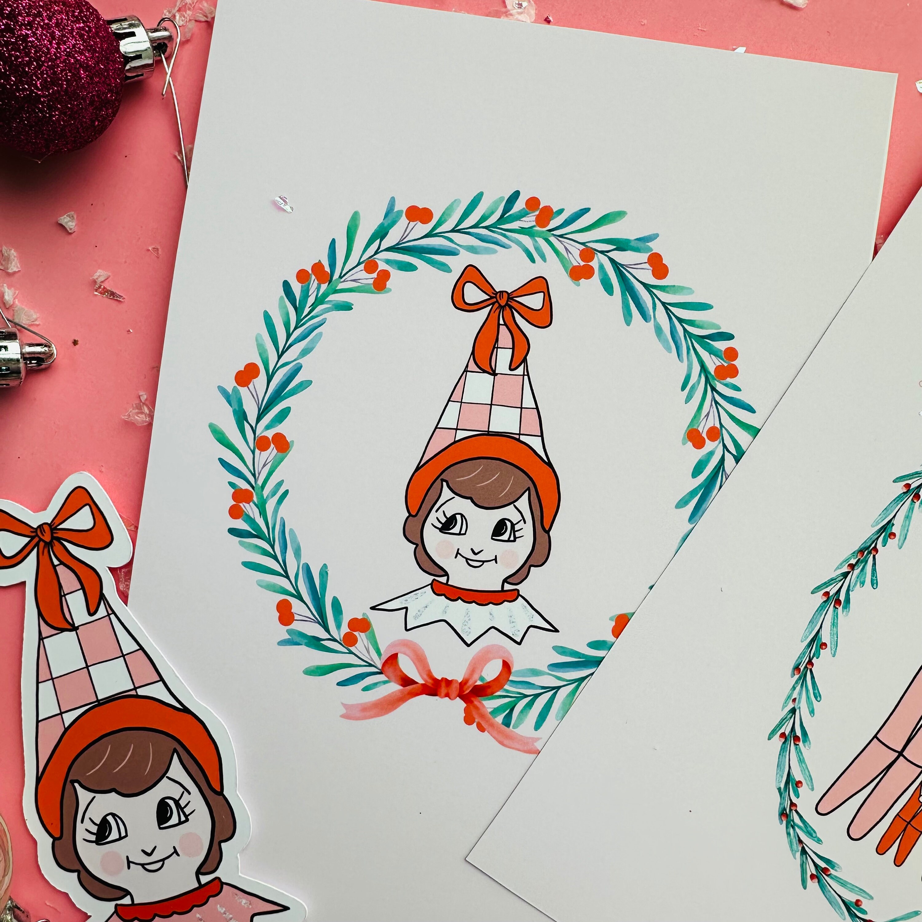 Christmas Elf Portrait Printable , Elf Family Printable, Elf Printables ...