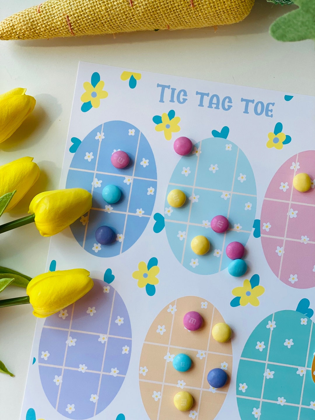 Easter Tic Tac Toe, Printable Game, Kids Game, Easter Game, Tic Tac Toe ...