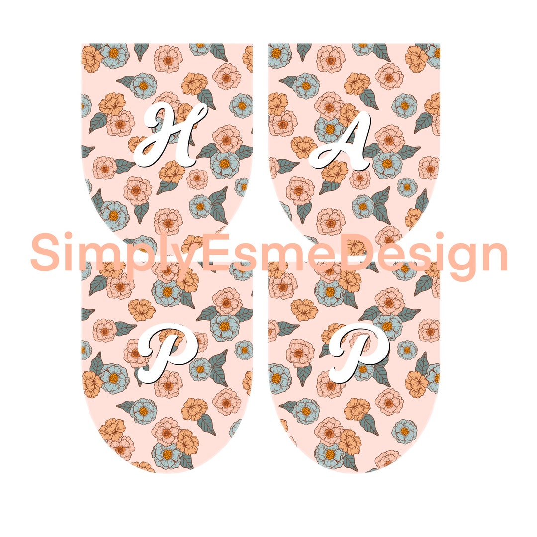 Floral Happy Birthday Banner, Printable Download, Birthday Letter ...