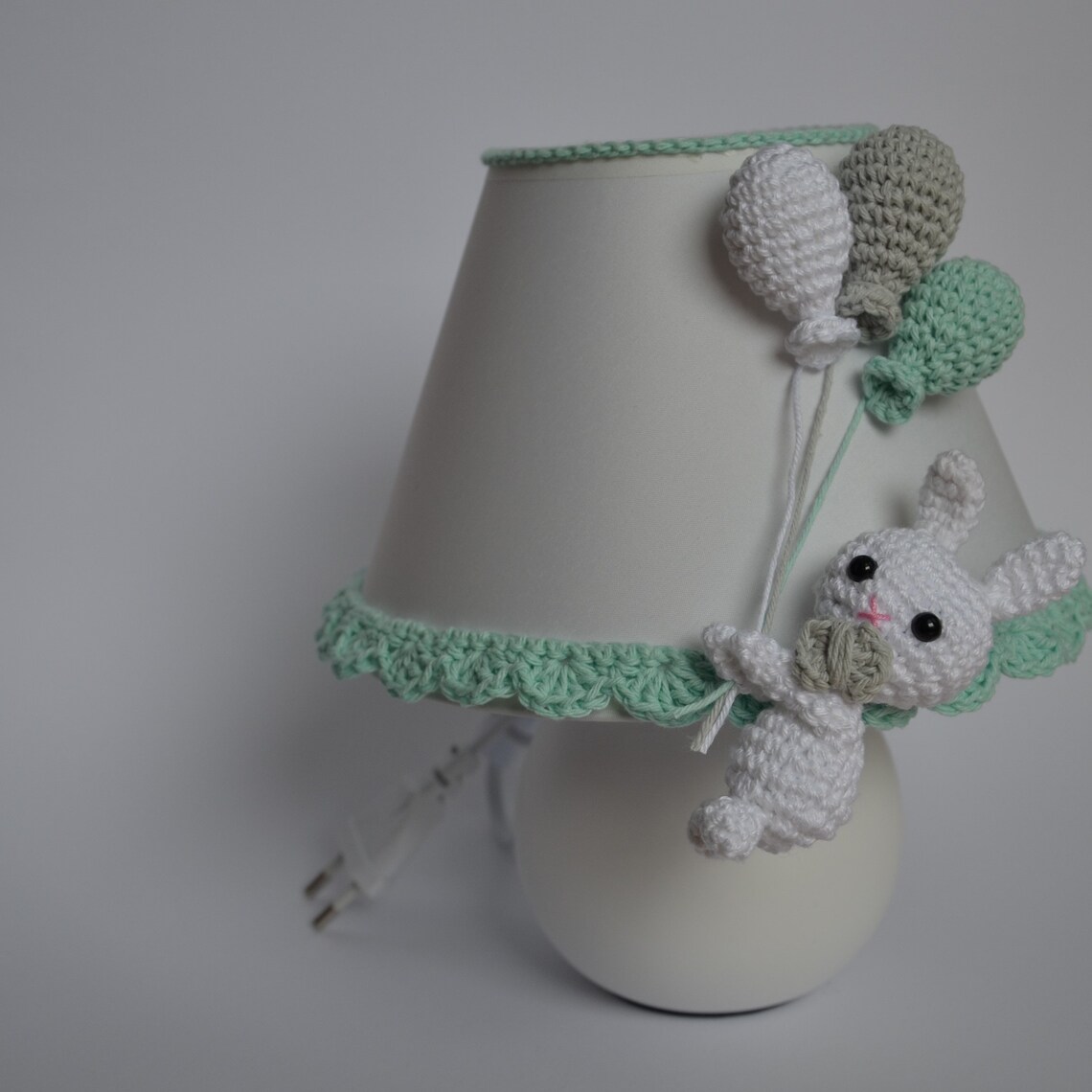 Table Nursery Night Lamp, Nursery Lamp, Nursery Lampshade, Personalized ...