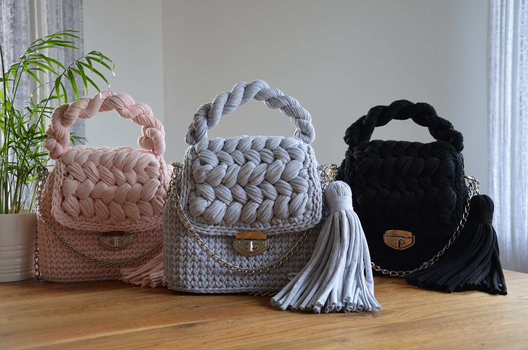 Unique Luxury Women Fashion Bag, Handmade Crochet Handbag for Women ...