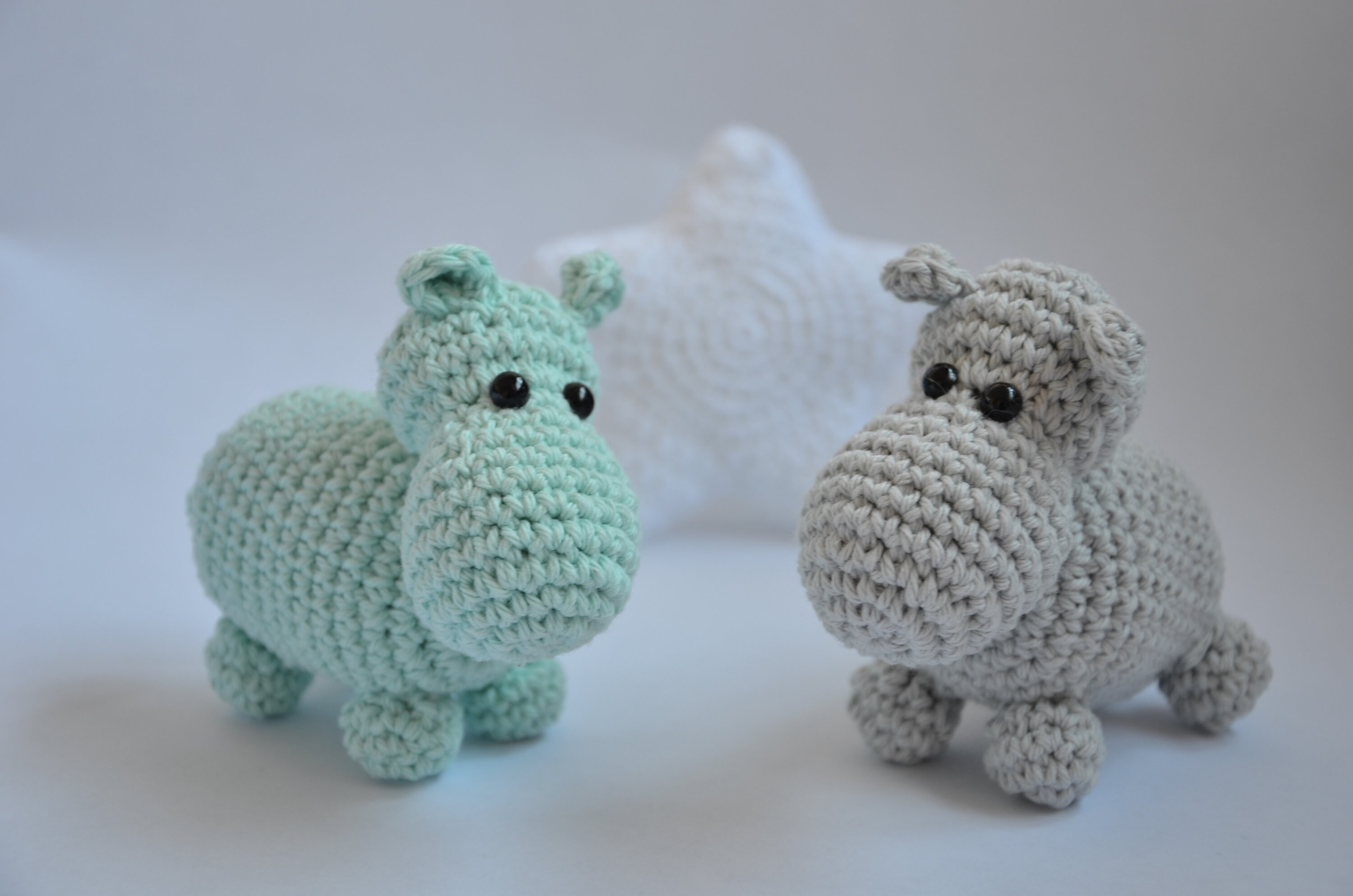 Yellow and Gray Baby Mobile With Crochet Hippo Crib Mobile - Etsy
