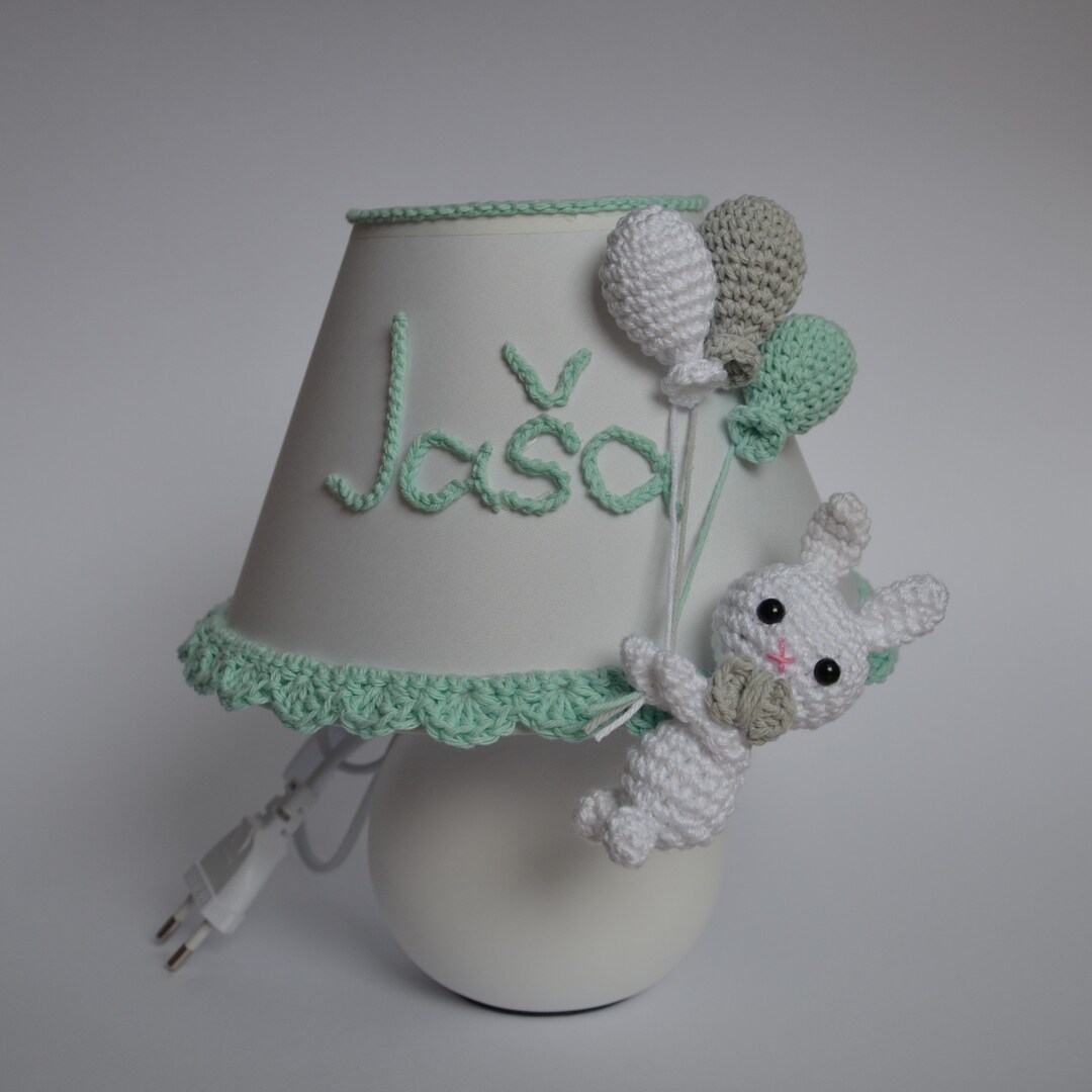 Table Nursery Night Lamp, Nursery Lamp, Nursery Lampshade, Personalized ...