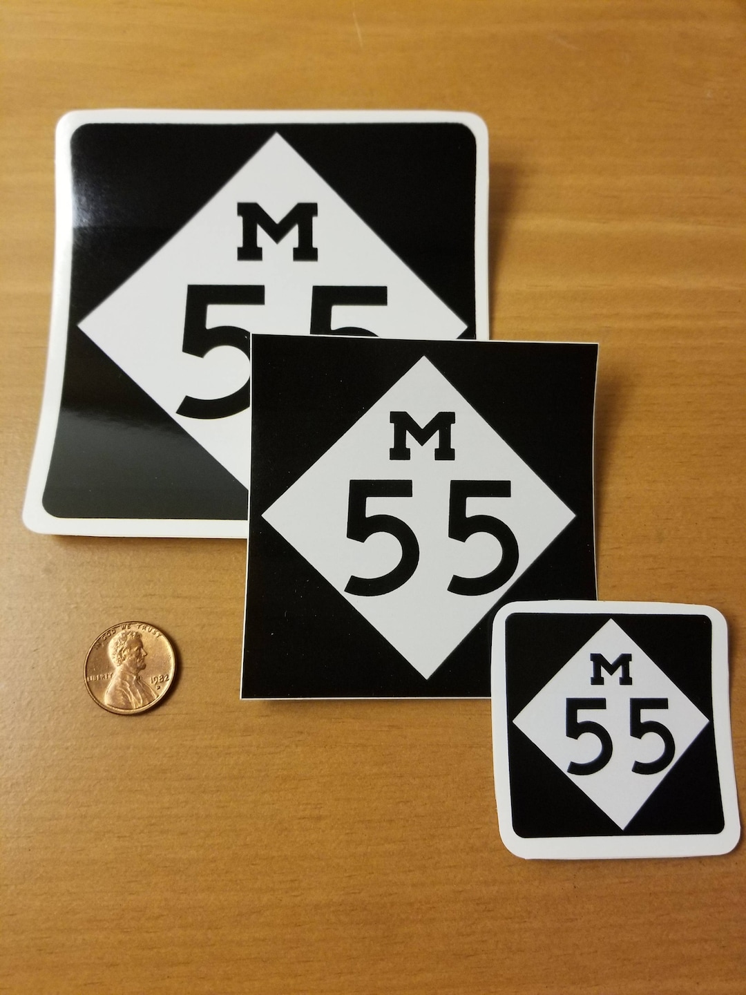 M55 Bumper Stickers (1) 2"x2", (1) 3"x3", (1) 4"x4" - Etsy