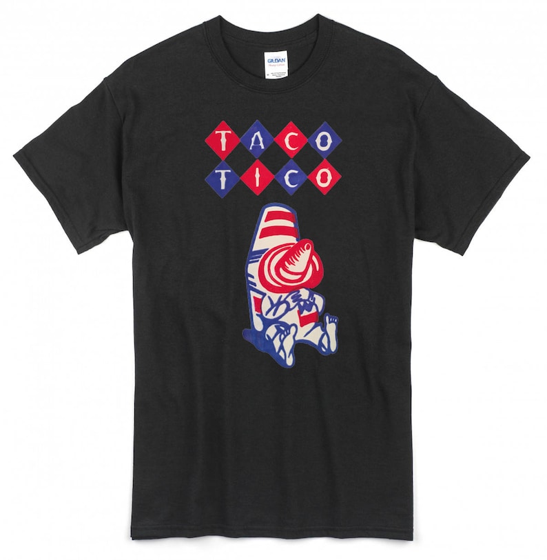 Vintage Style "taco Tico" T-shirt ~ Original Logo ~ Available in Black ...