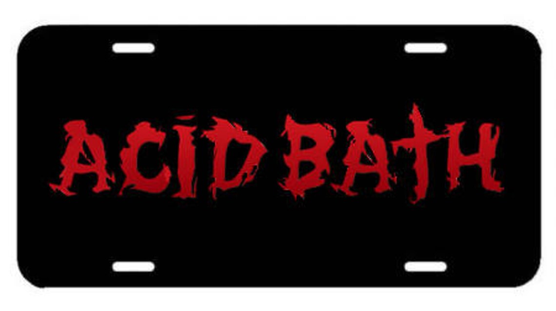 Acid Bath License Plate/tag - Etsy Sweden