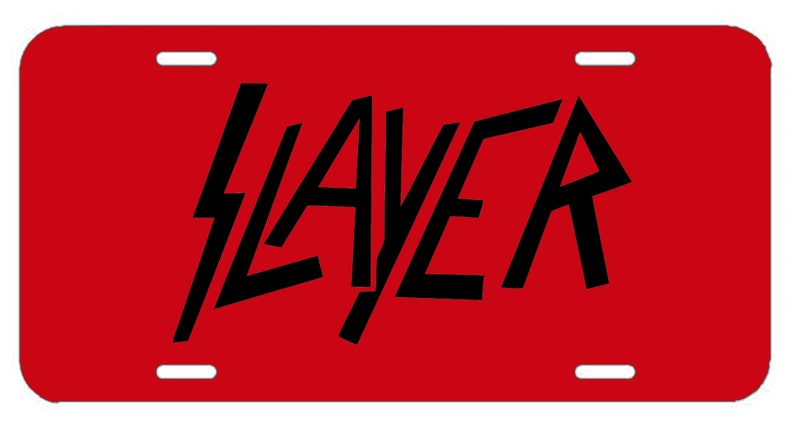 SLAYER ~RED!~ License Plate/tag...standard Legal Size; 12" X 6" - Etsy