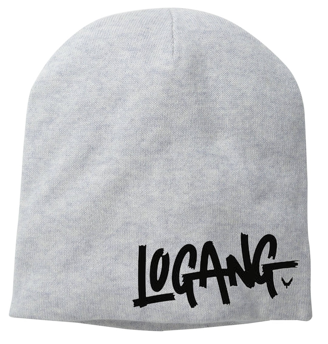 Logan Paul 'LOGANG' Beanie -light Gray ~SAVAGE~ NWOT - Etsy