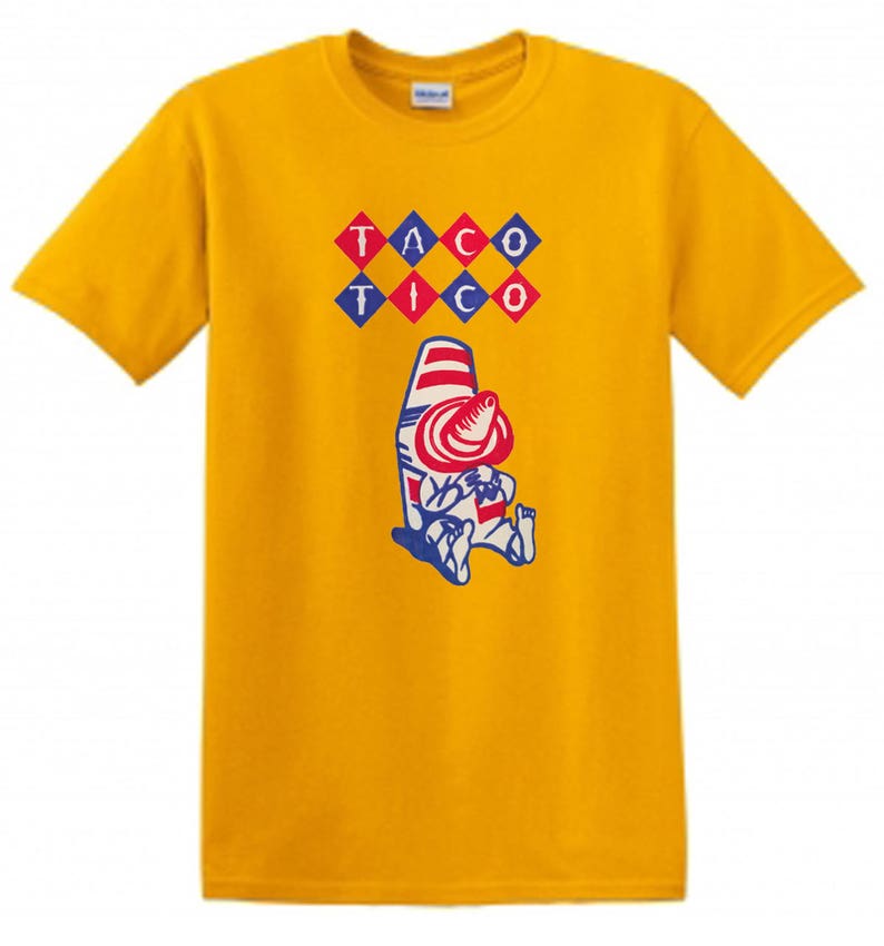 Vintage Style "taco Tico" T-shirt ~ Original Logo ~ Available in Black ...