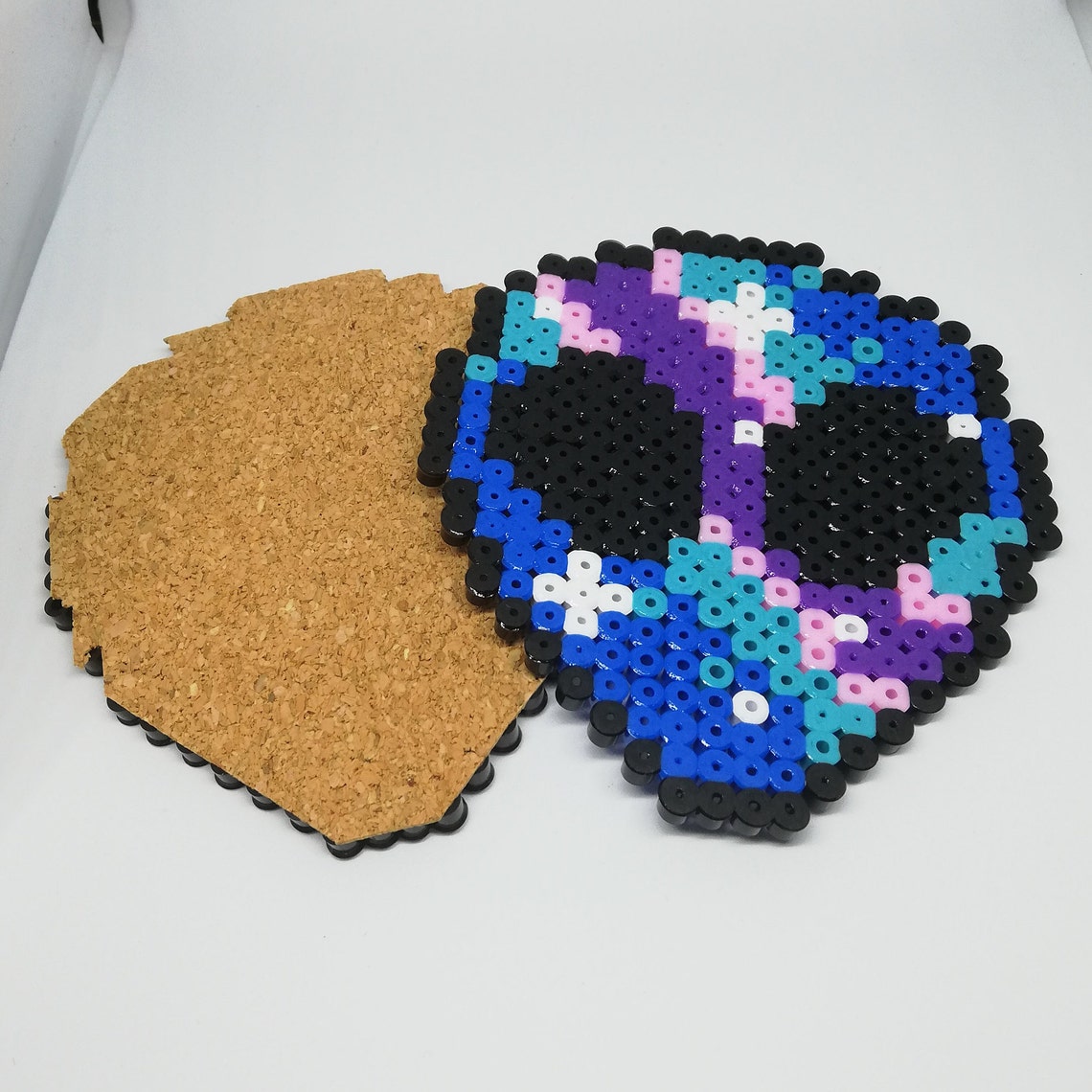 Galaxy Alien Coasters Hama Perler Beads Handmade - Etsy