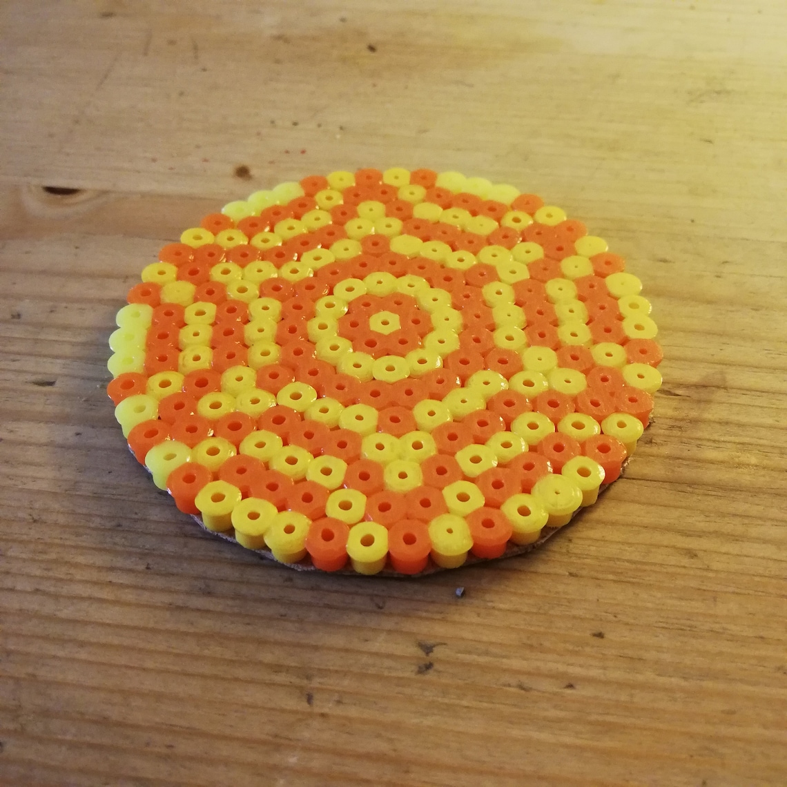 Set of 4 Geometric Colourful Handmade Hama Perler Bead Coasters - Etsy