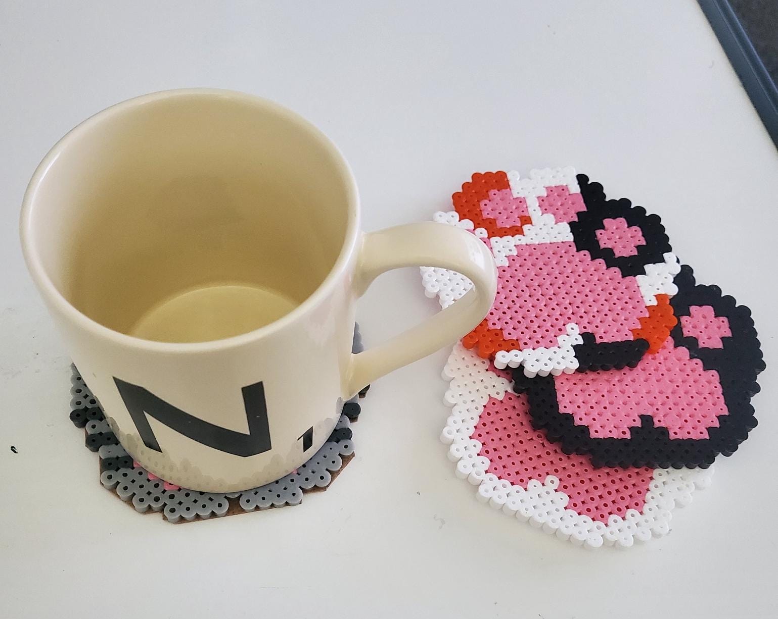 Handmade Hama Bead Cat Paw Coasters Adorable & Unique Drink Coasters ...