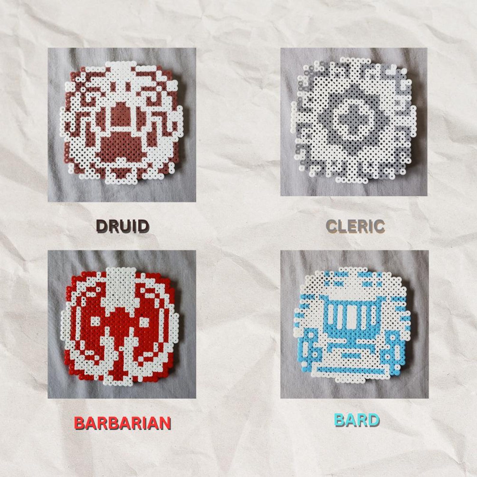 Handmade Dnd Themed Coasters – Unique Tabletop Decor for RPG Lovers ...