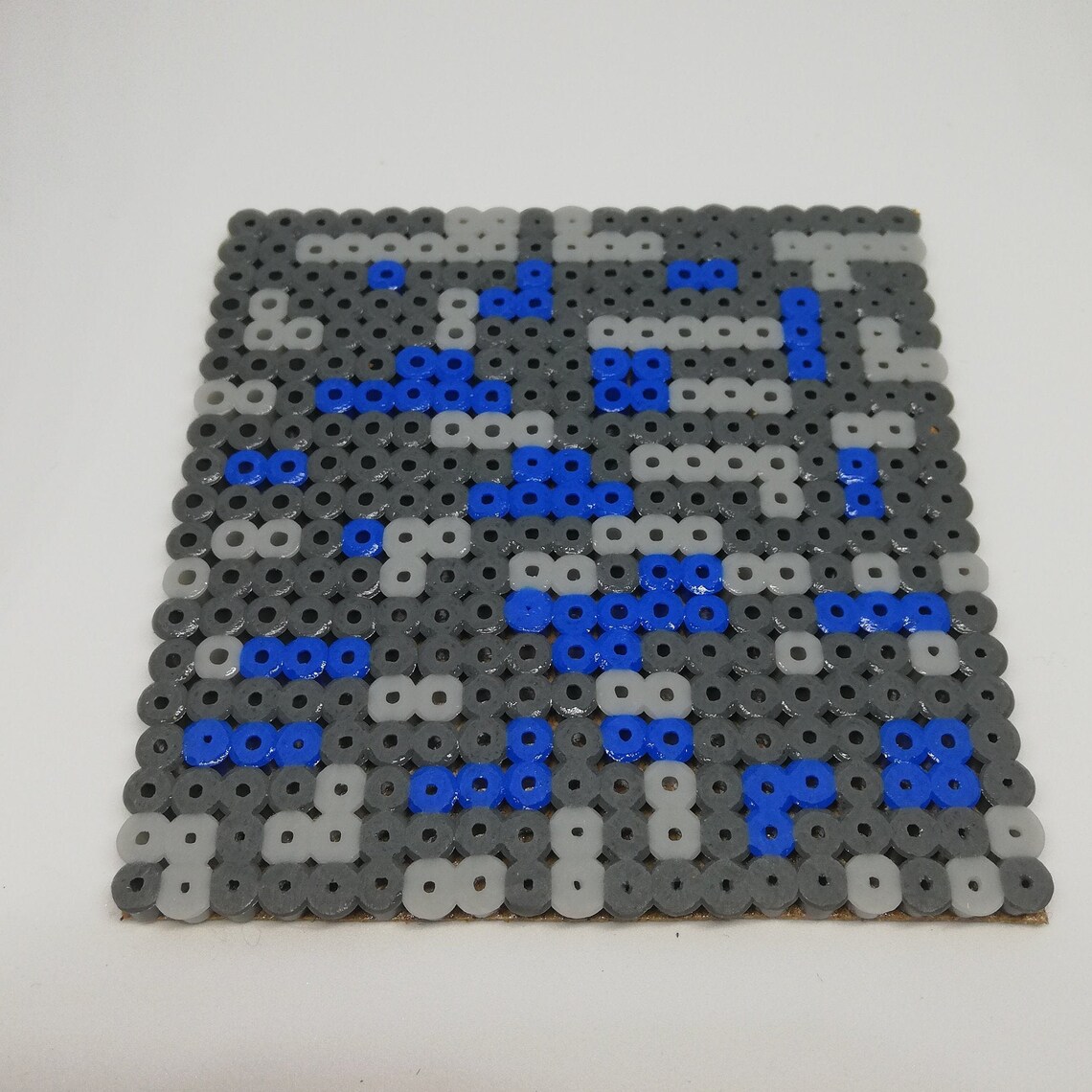 Minecraft Ore Hama Bead Coasters Handmade Perler Beads Gold - Etsy