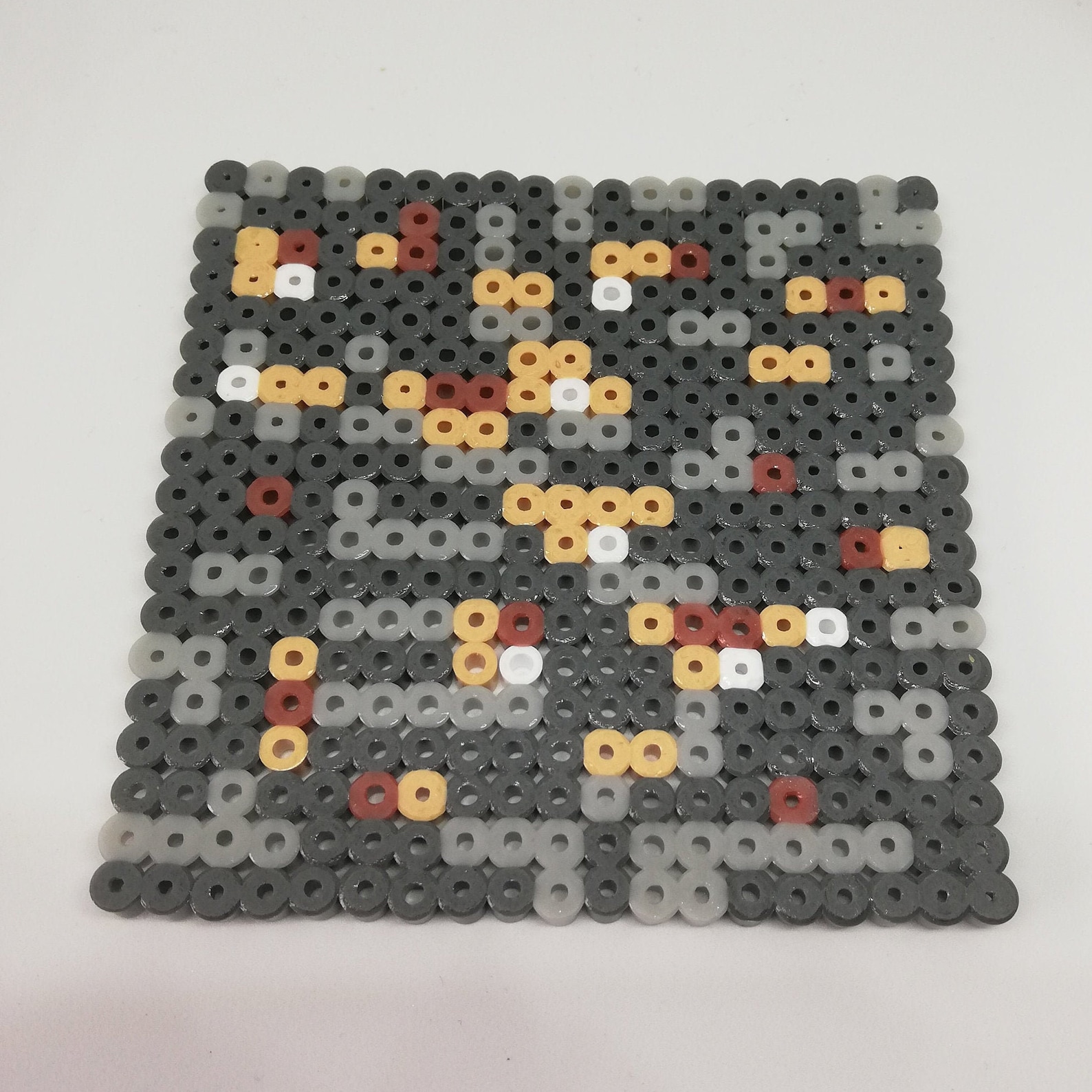 Minecraft Ore Hama Bead Coasters, Handmade Perler Beads Gold, Coal ...