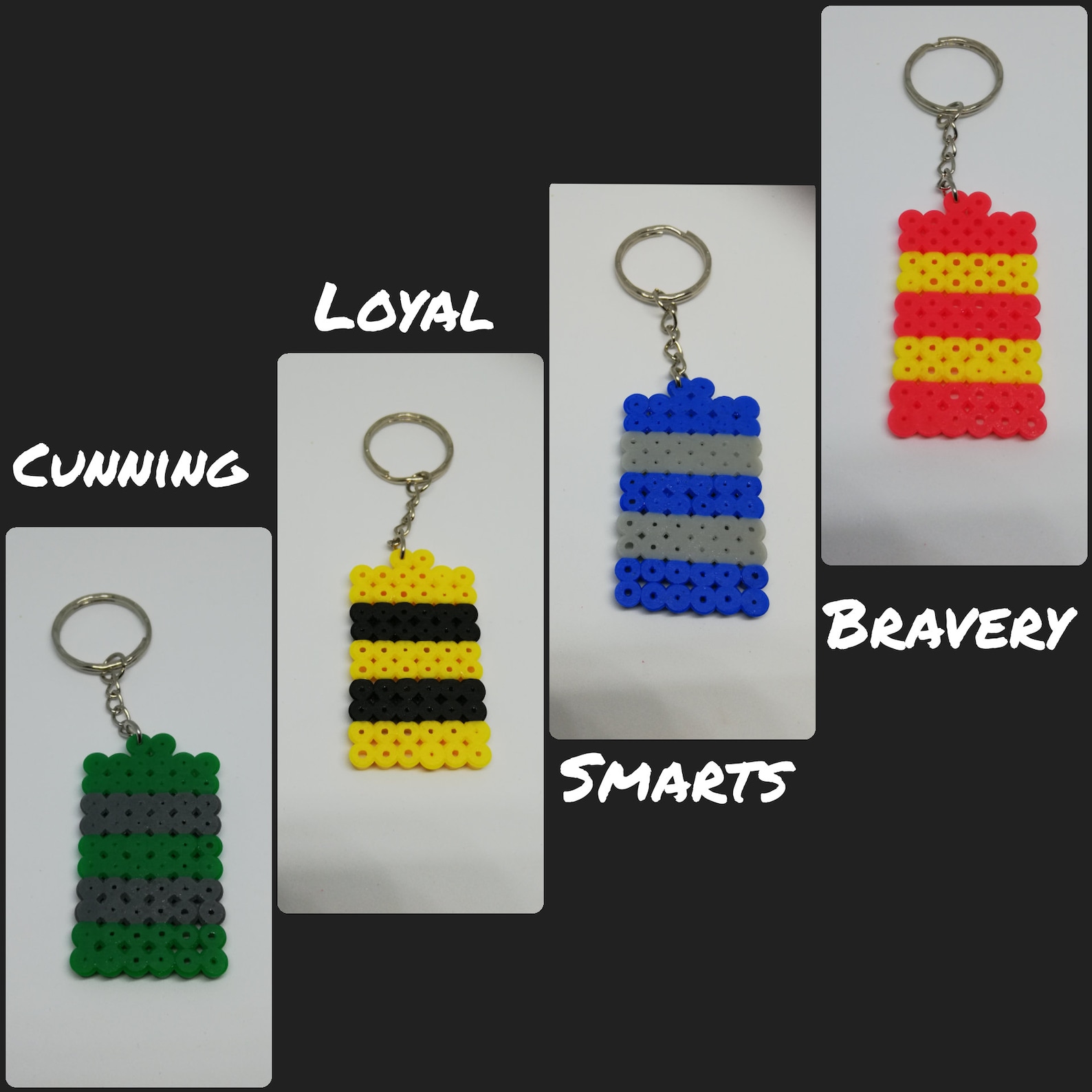 House Colour Keyrings Hama Bead - Etsy