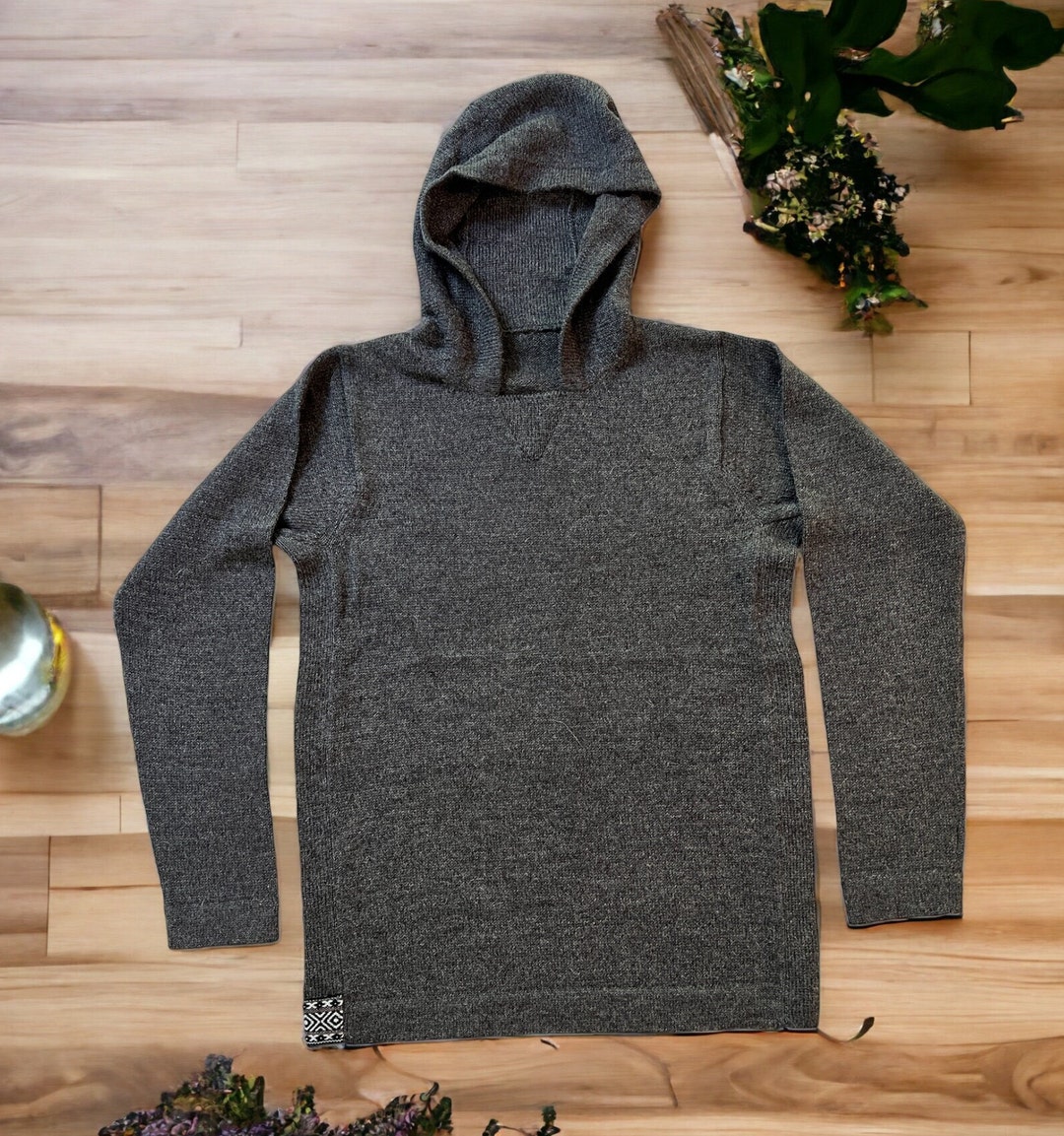 Unisex Baby Alpaca Hoodie Made in Peru,gift for Men Women, Outdoor ...