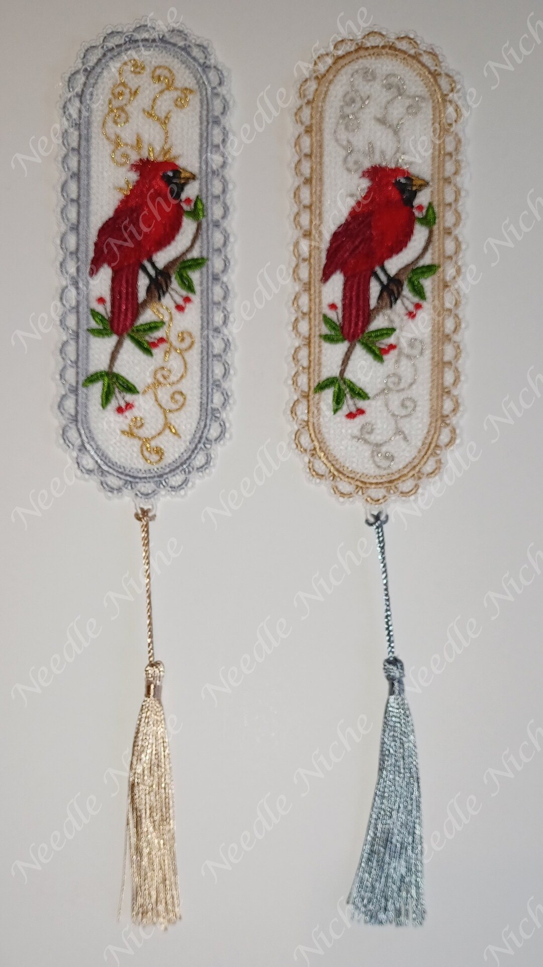 Lace Cardinal Bookmarks - Set of 2 - Etsy