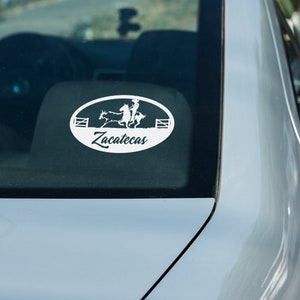 Zacatecas Decal Sticker Coleadero Charreada Rodeo Vinyl Personalized ...