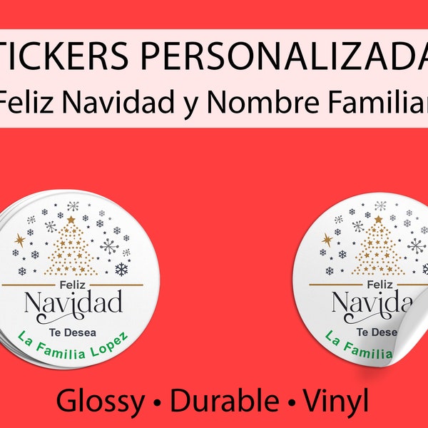 Nombre Etiqueta Navidad - Etsy