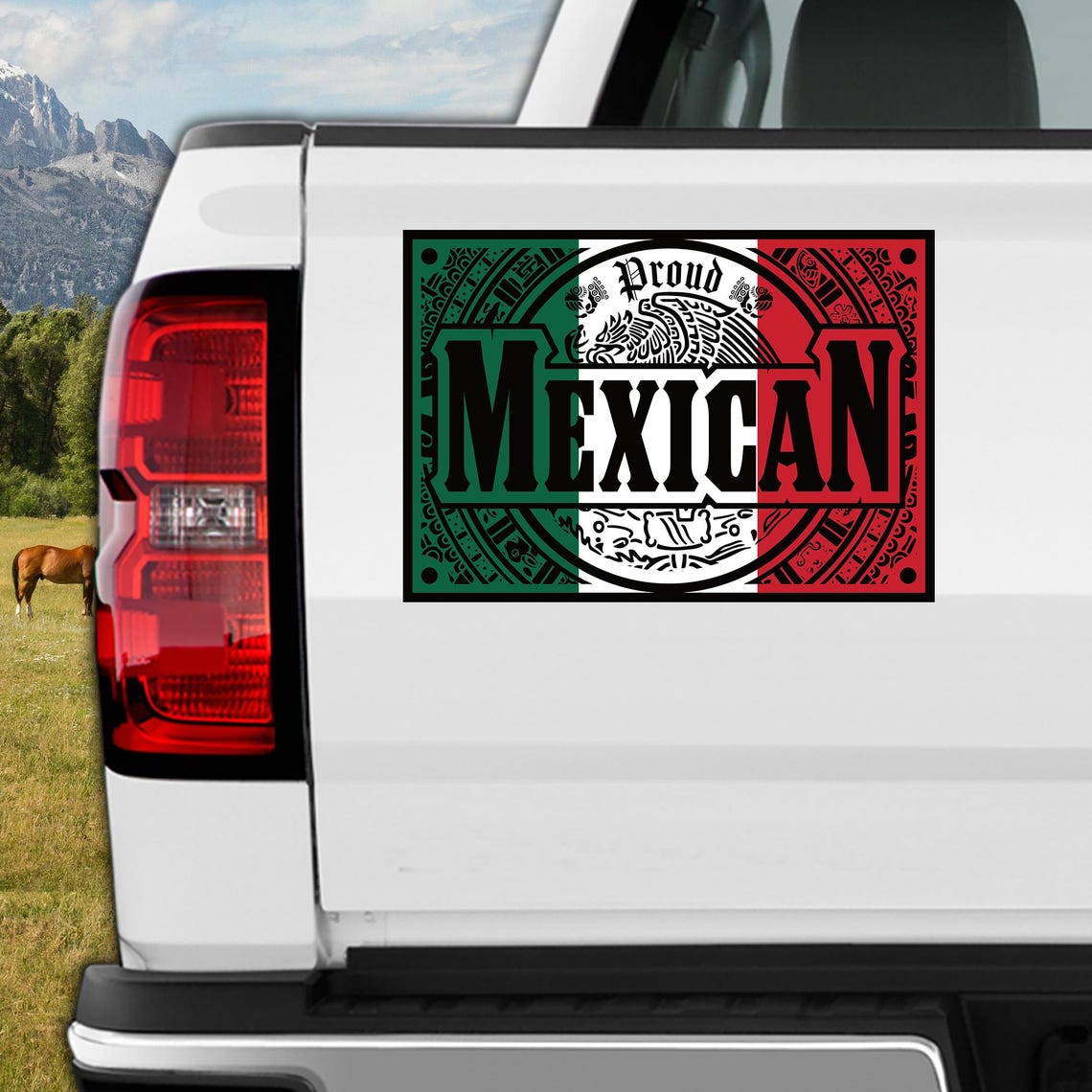 Proud Mexican Sticker Decal Mexican Heritage Vinyl Decal Orgullo ...