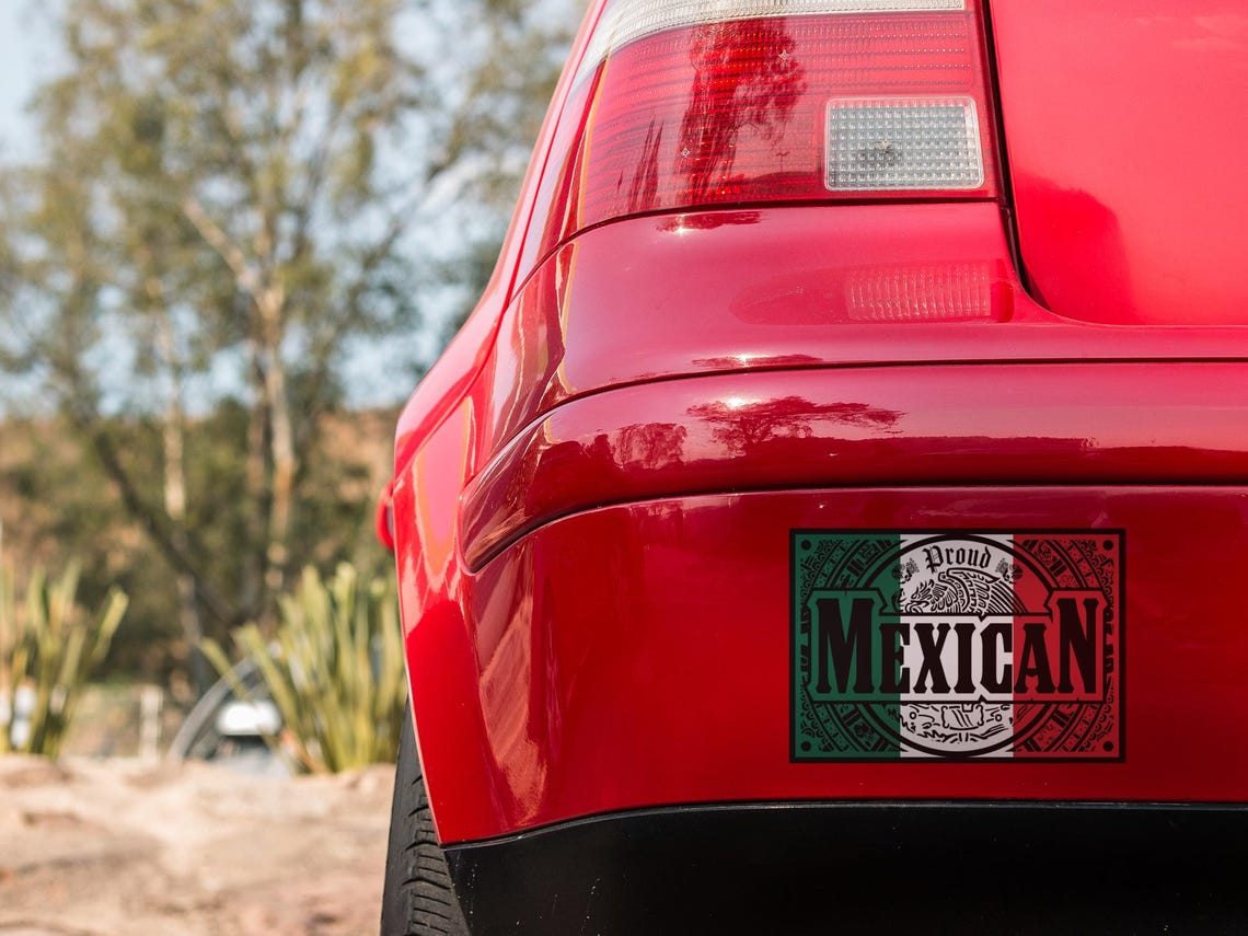 Proud Mexican Sticker Decal Mexican Heritage Vinyl Decal Orgullo ...