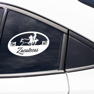 Zacatecas Decal Sticker Coleadero Charreada Rodeo Vinyl Personalized ...