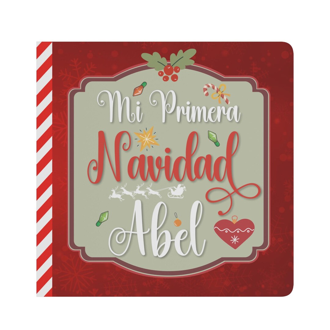 Libro Personalizado - Primera Navidad De Bebé Historia Personalizada ...