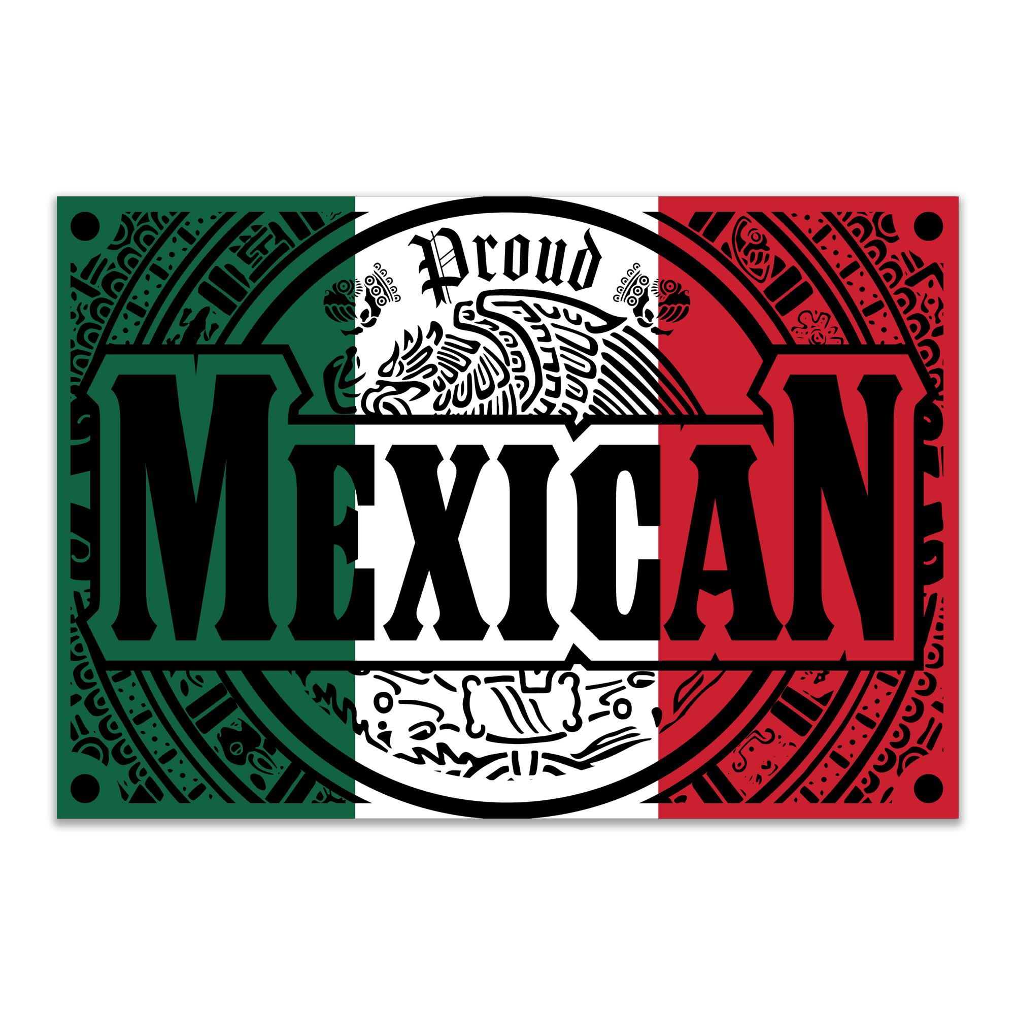 Proud Mexican Sticker Decal Mexican Heritage Vinyl Decal Orgullo ...