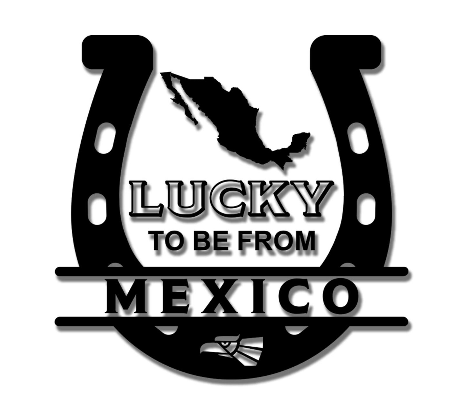 Lucky Horseshoe With Your Mexican State Stickers Para Trocas ...