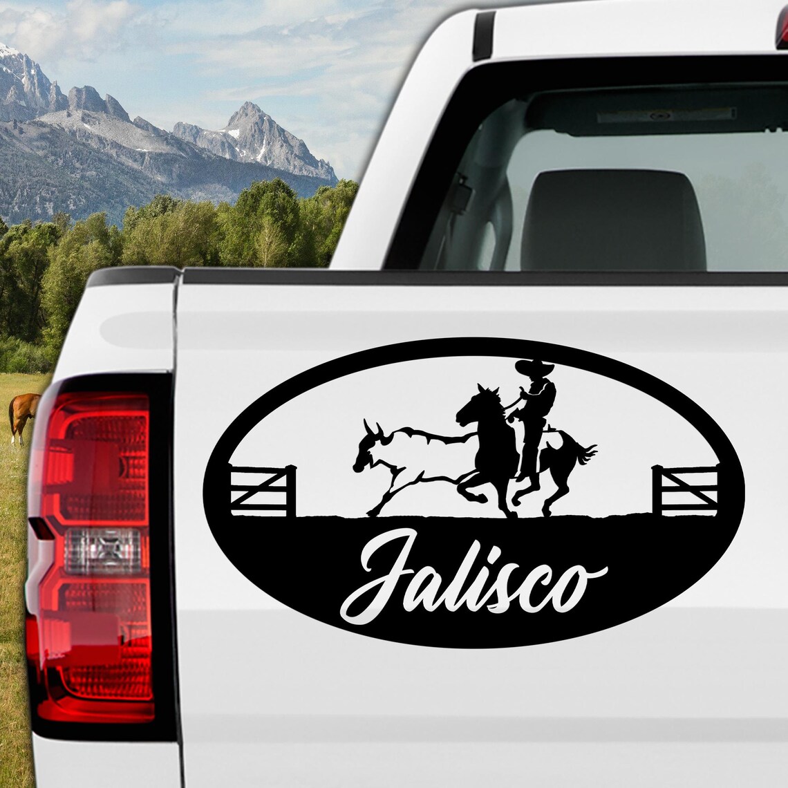 Mexico Decal Stickers Coleadero Charreada Rodeo Vinyl Stickers Para ...