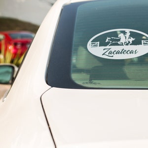 Zacatecas Decal Sticker Coleadero Charreada Rodeo Vinyl Personalized ...